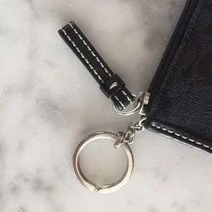 Coach | Bags | Authentic Black Coach Mini Slim Wallet Keyring | Poshmark